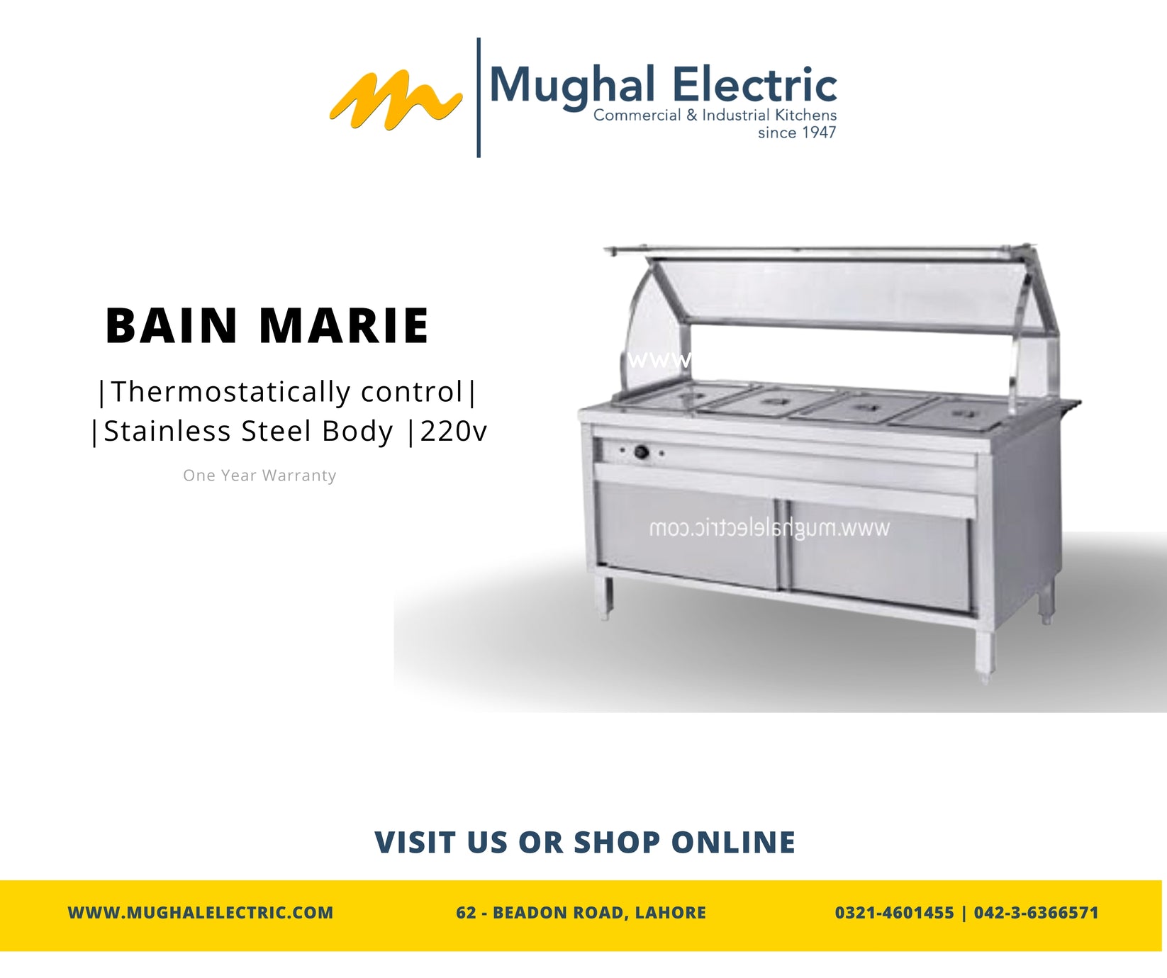 Commercial Bain Marie In Pakistan | Food Warming Counter.